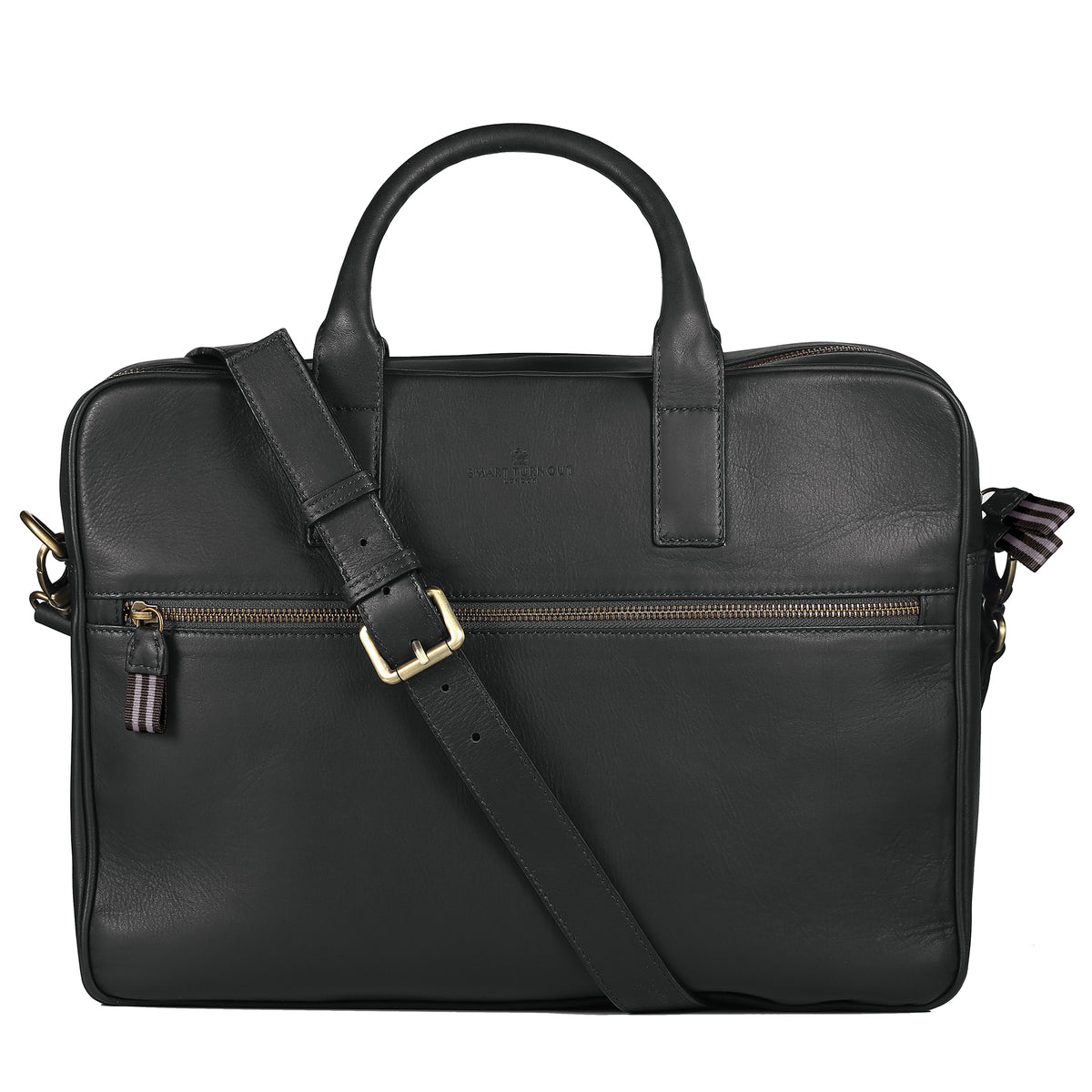 NATO Black Leather Briefcase – Smart Turnout