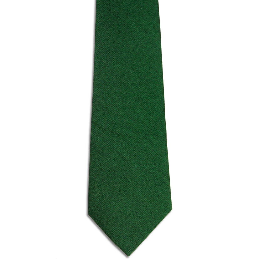 Emerald Green Cotton Tie – Smart Turnout