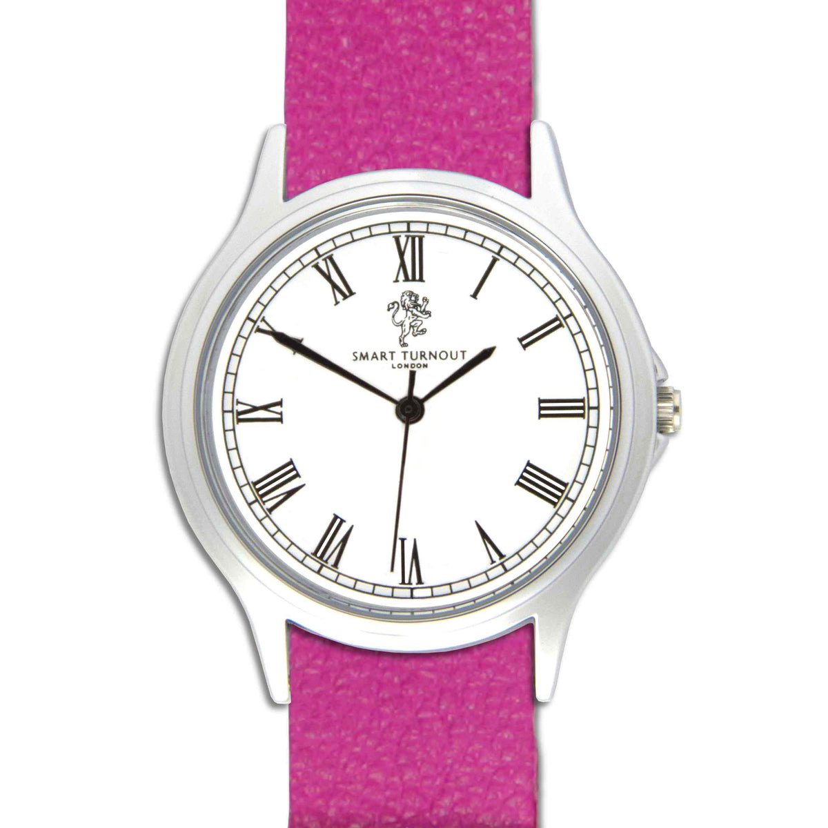 Equerry Watch, Royal Pink Embossed Leather NATO Watch Strap – Smart Turnout