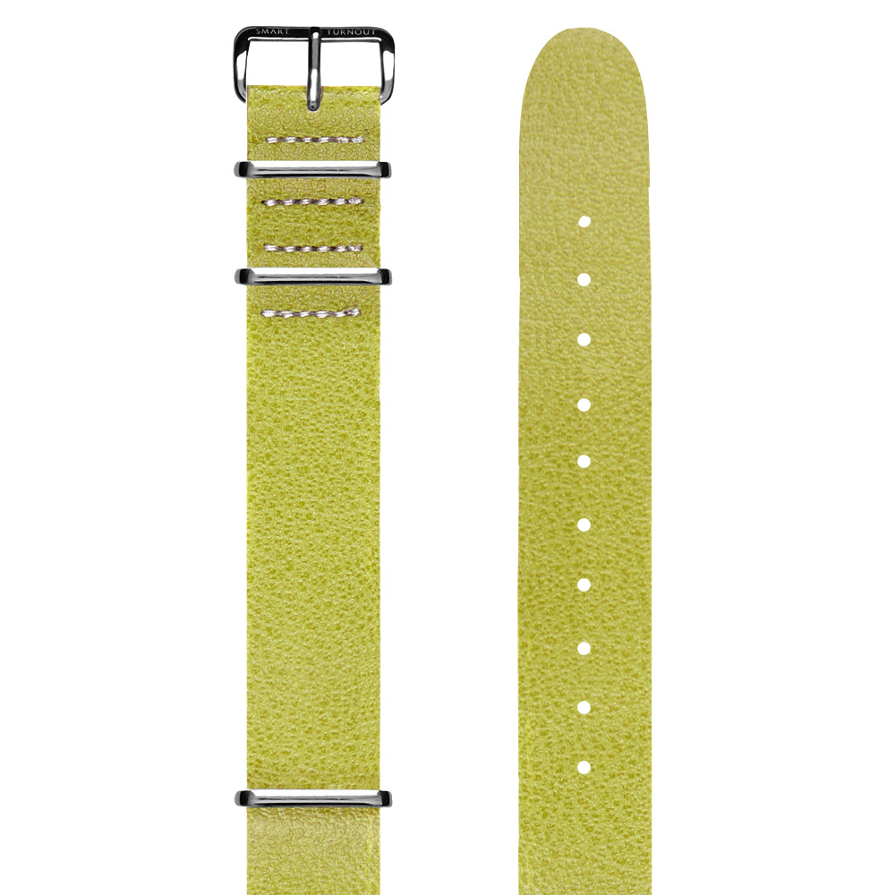 Lime Embossed Leather 20mm Watch Strap (Silver Fittings) – Smart Turnout