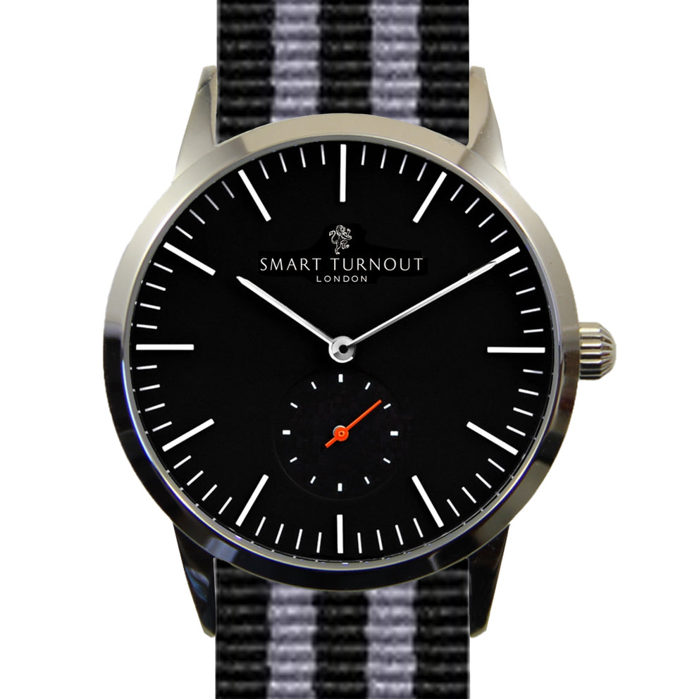 Signature Watch Black (Silver), NATO Watch Strap – Smart Turnout