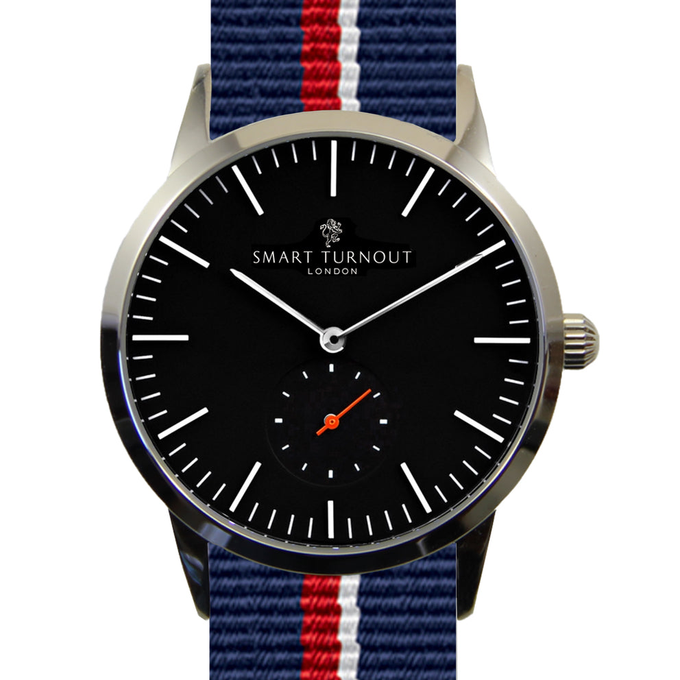 Signature Watch Black (Silver), Royal Navy NATO Watch Strap – Smart Turnout