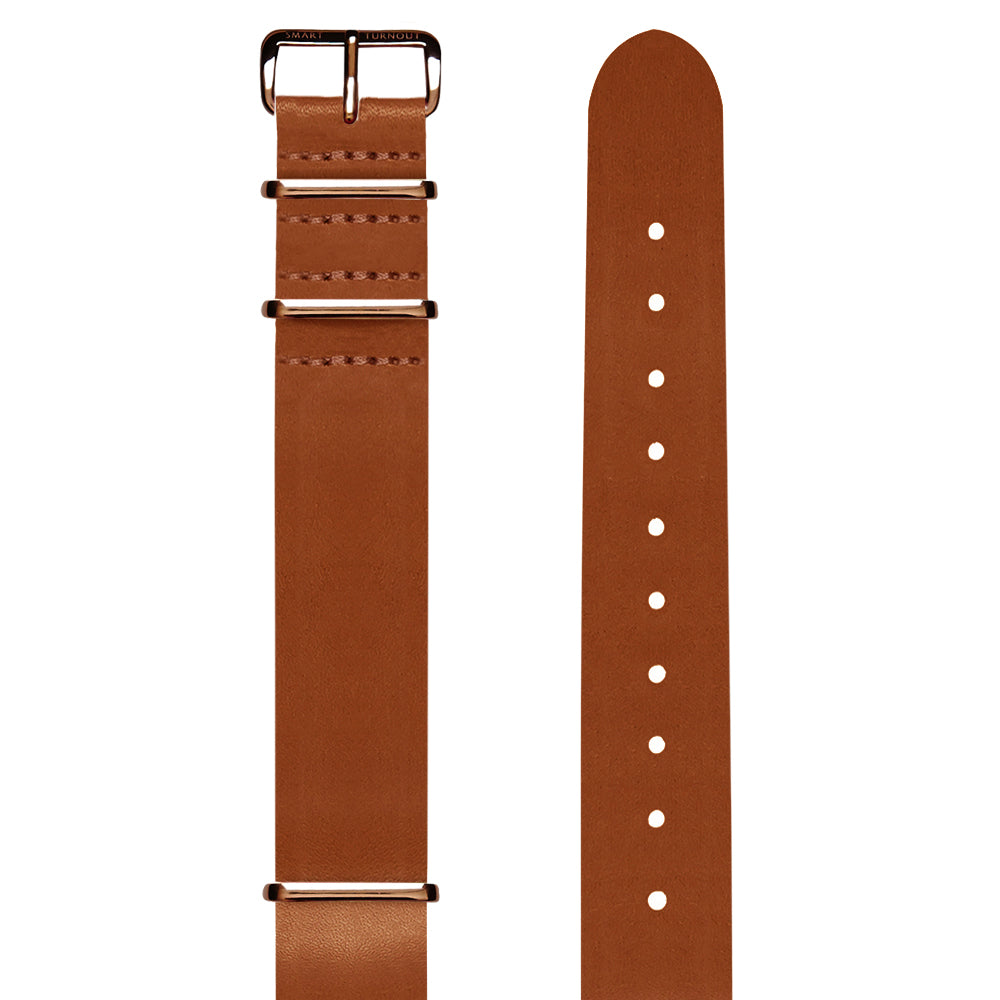 Tan Leather 20mm Watch Strap (Gold Fittings) – Smart Turnout