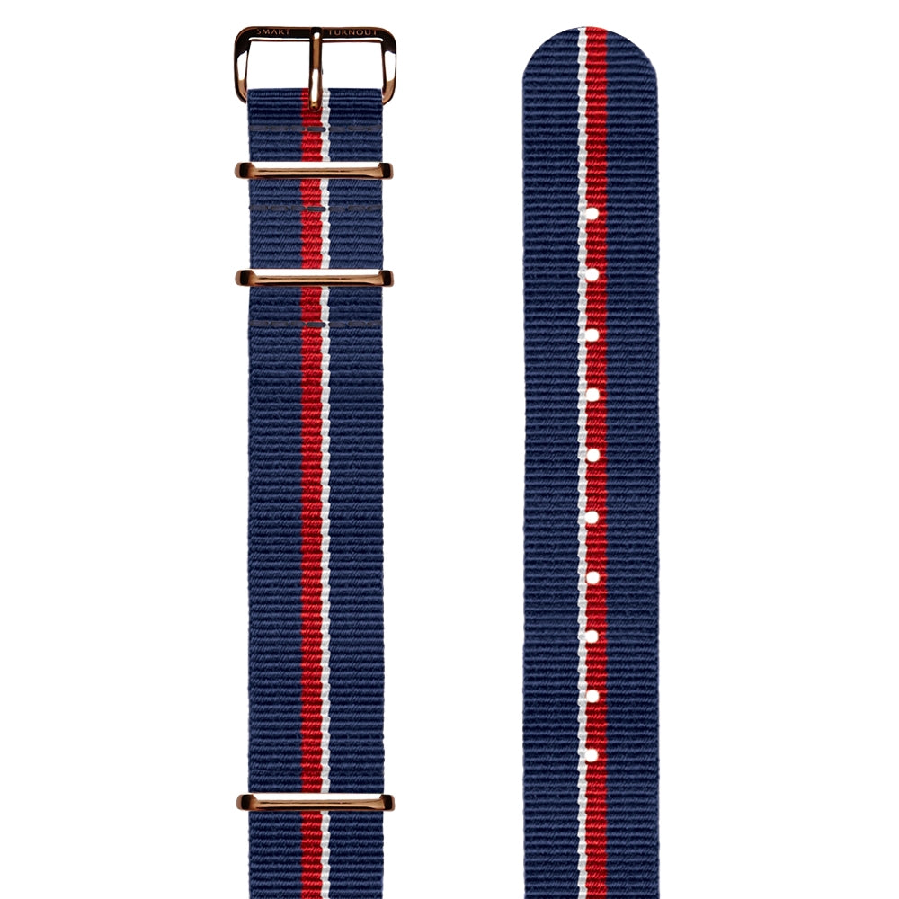 Royal Navy 20mm NATO Watch Strap (Rose Gold Fittings) – Smart Turnout