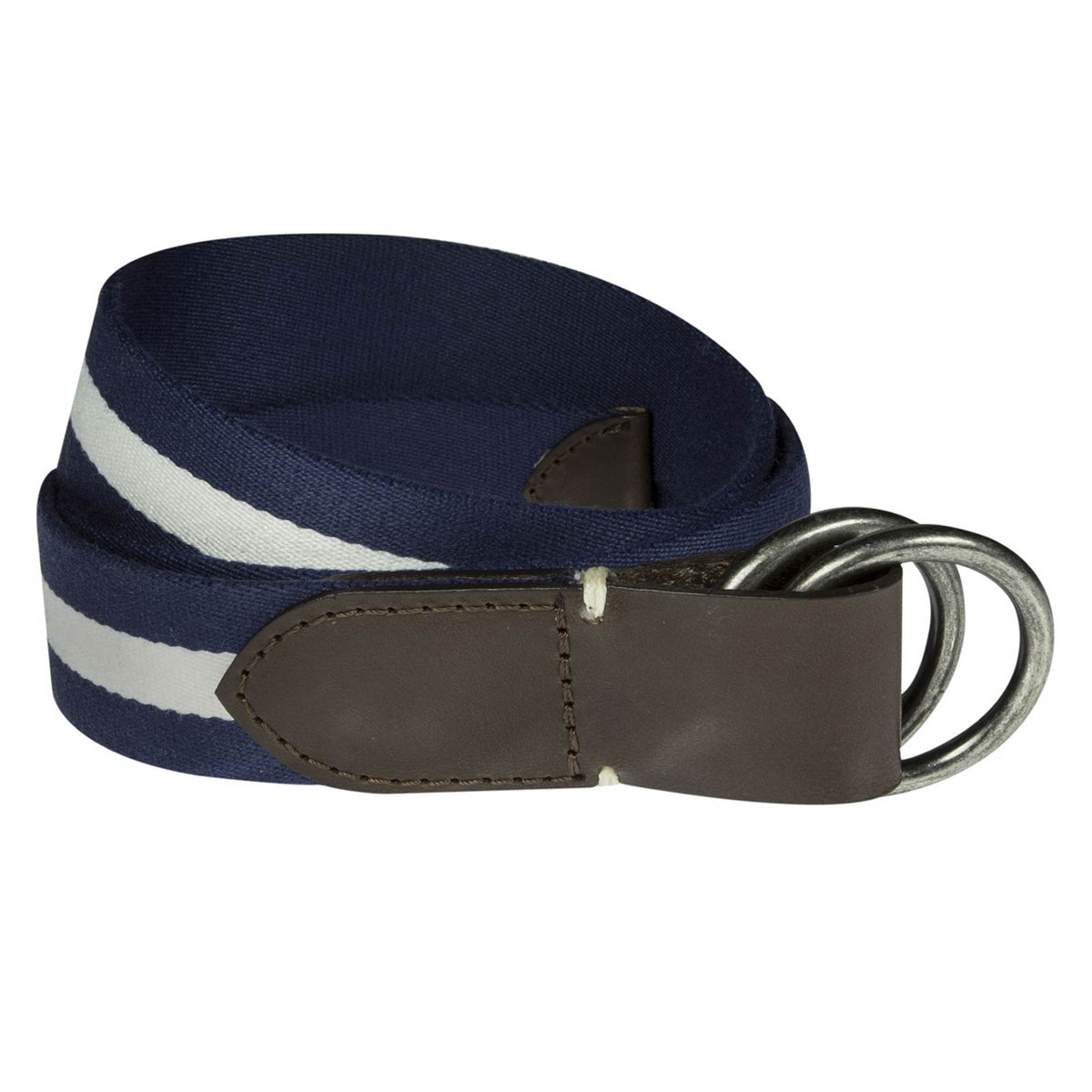 Navy Blue and White Striped Ribbon Belt – Smart Turnout